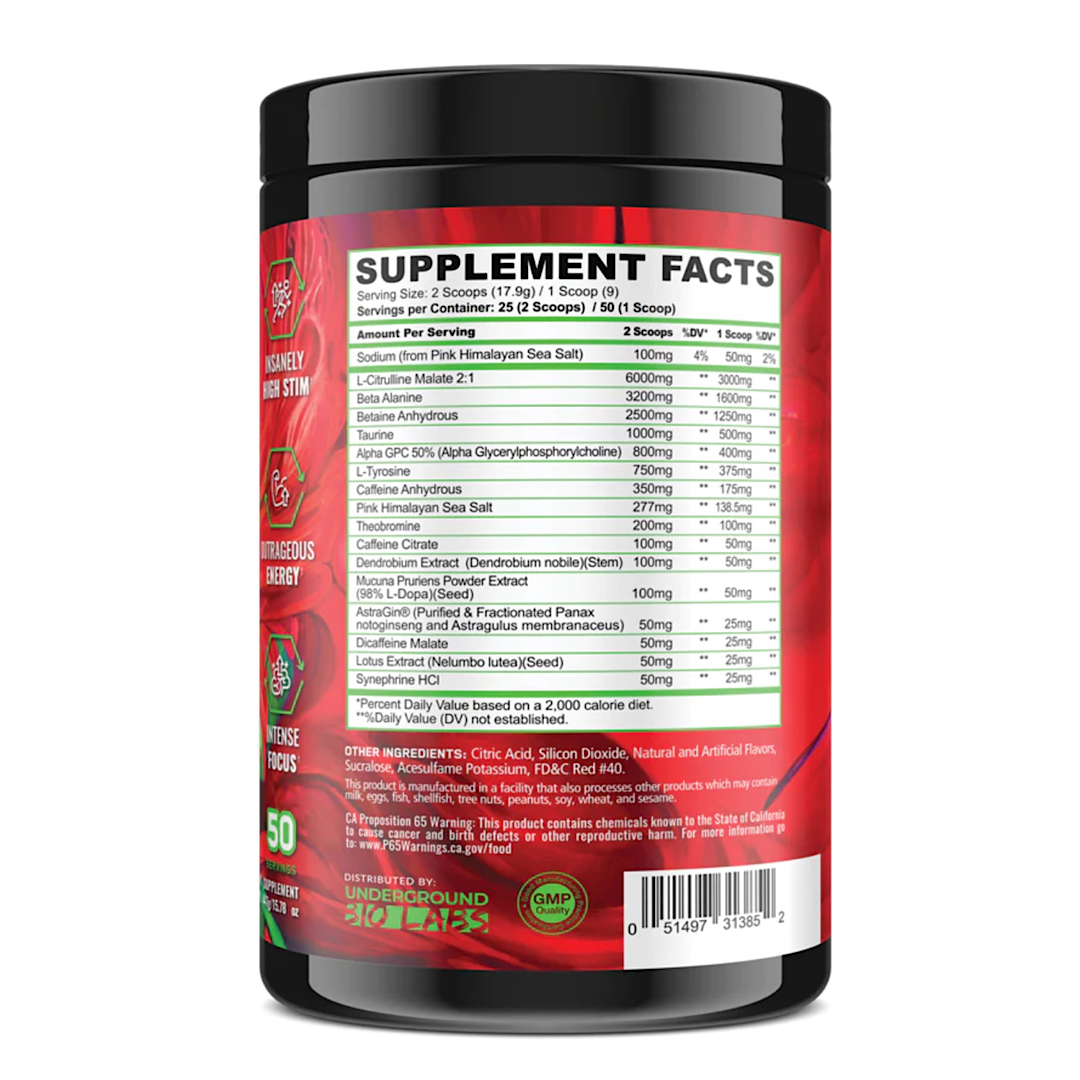 Rampage Super Extreme Pre-Workout | Panda Supplements – Shredded Rx