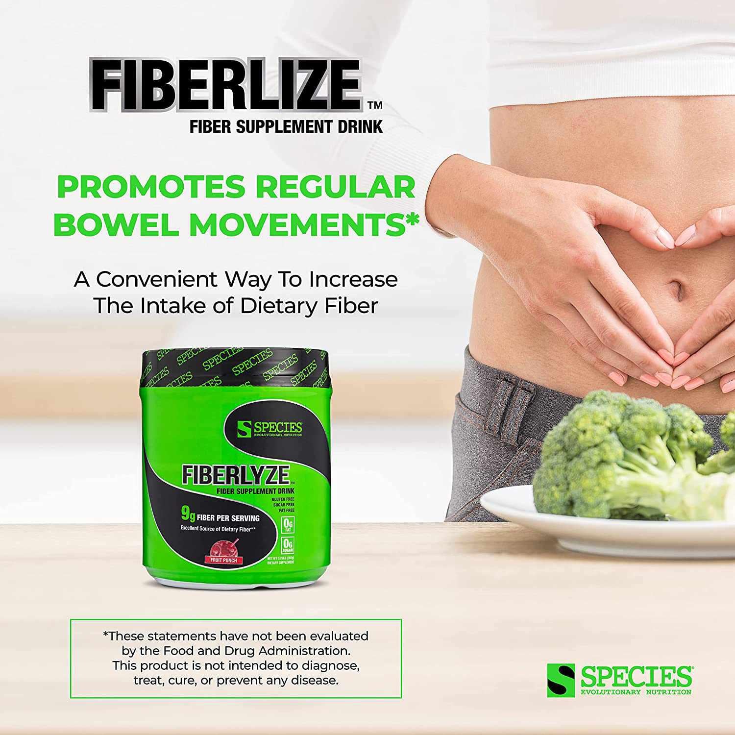 FIBERLYZE: Fiber Supplement Drink | Species Nutrition – Shredded Rx