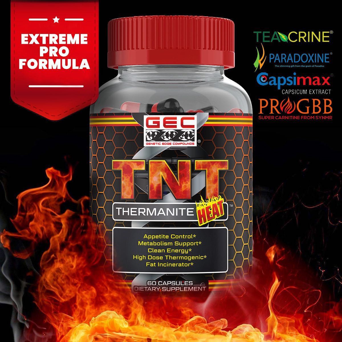 TNT Thermanite Heat Thermogenic Fat Burner | GEC – Shredded Rx